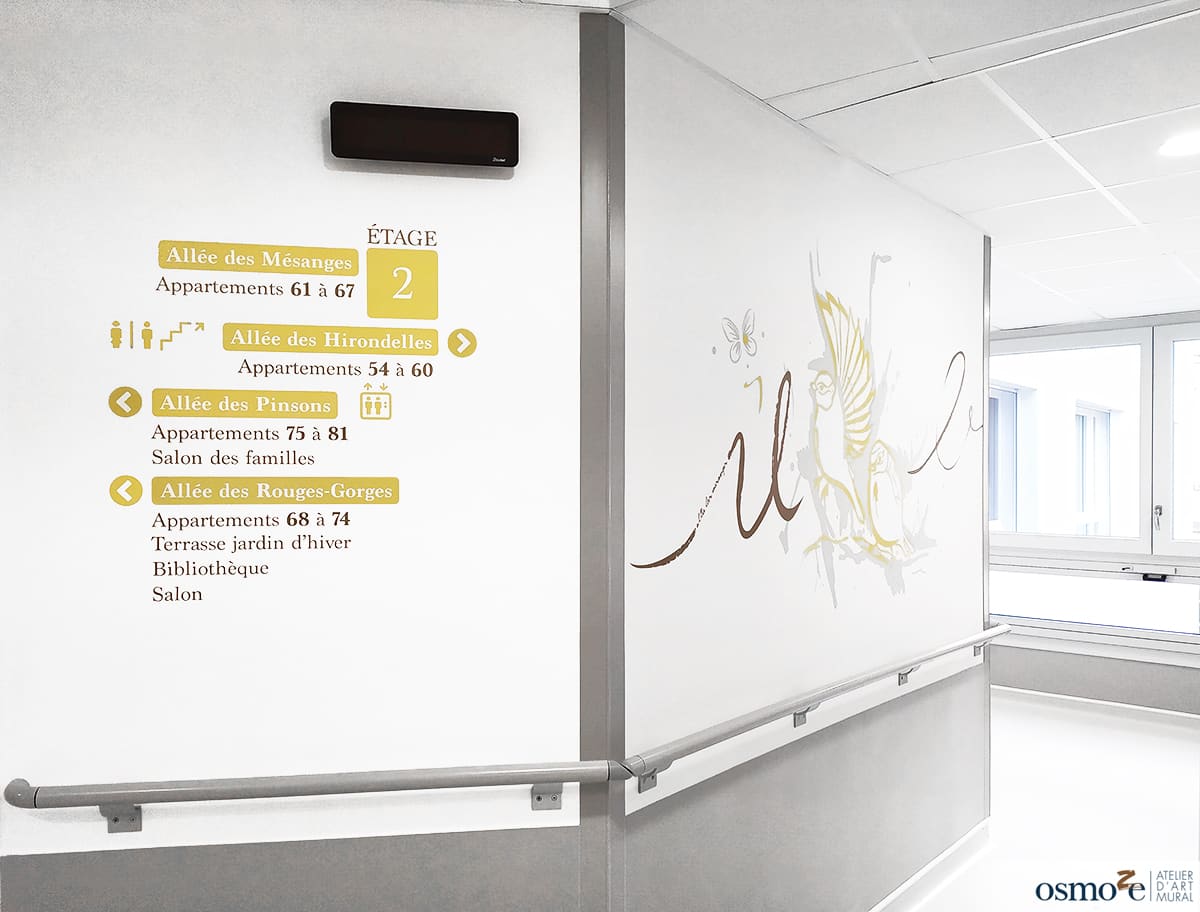 Vitrophanie PMR > Ehpad Le Cornillon